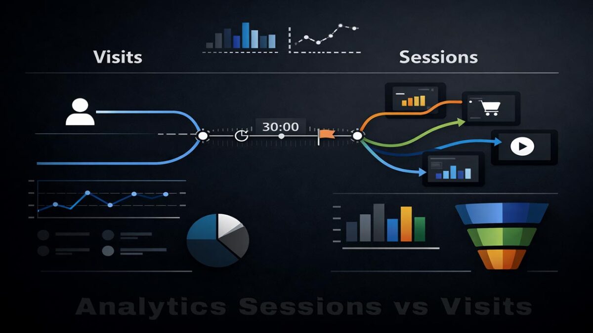 Analytics Sessions vs Visits - 601MEDIA